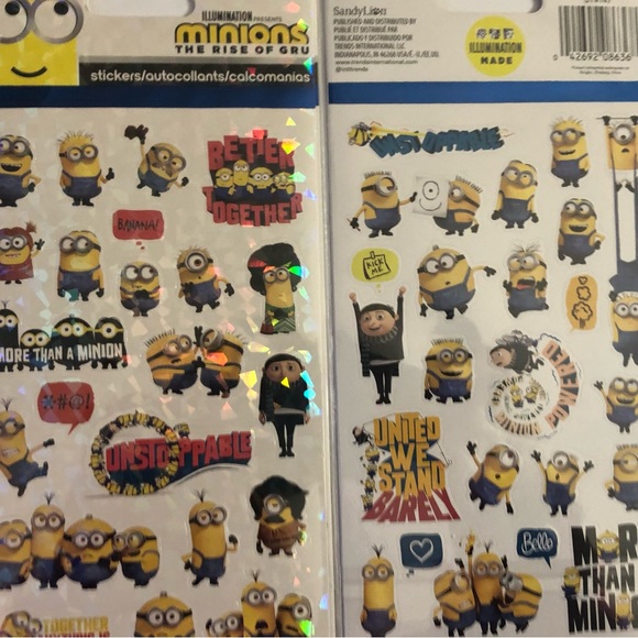 Illumination | Toys | 2 Minions Sticker Pack | Poshmark